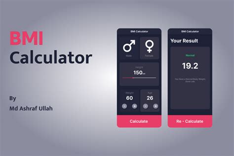 Bmi Calculator App Ui Figma