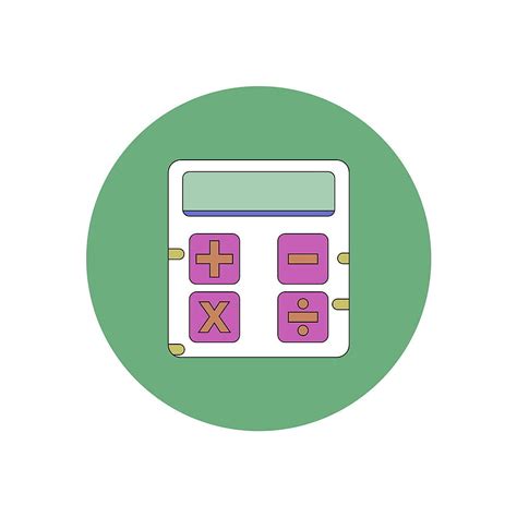 계산기 벡터의 평면 디자인 Ai Eps Uidownload