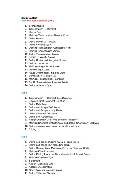 Logistic Execution Step By Step Config Doc Rail Travel Travel Type