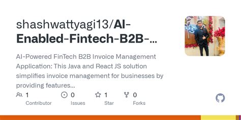 Github Shashwattyagi13ai Enabled Fintech B2b Invoice Management