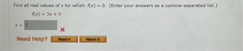 solved find all real values of x for which