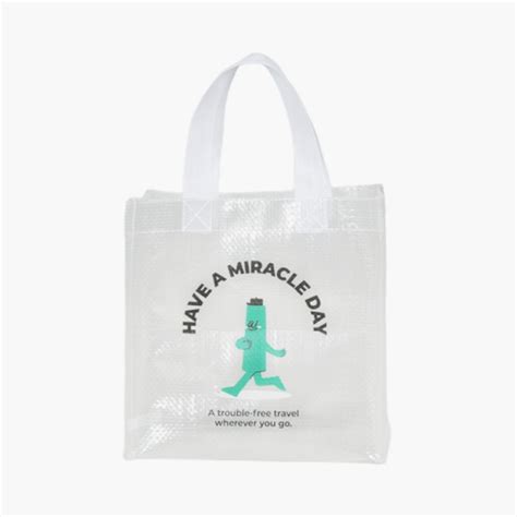 M자 투명 타포린가방 타포린백 타포린쇼핑백 주 백프로