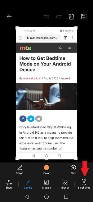 How To Take A Scrolling Screenshot On Any Android Device Make Tech Easier