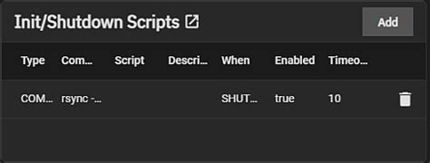 Managing Init Shutdown Scripts TrueNAS Documentation Hub