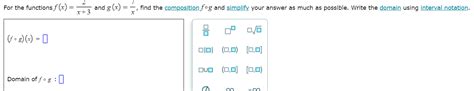 Solved For The Functions Fx Find The Composition Fog