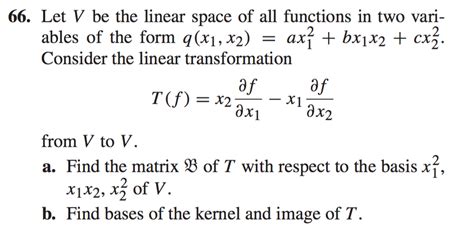 solved 66 let v be the linear space of all functions in two