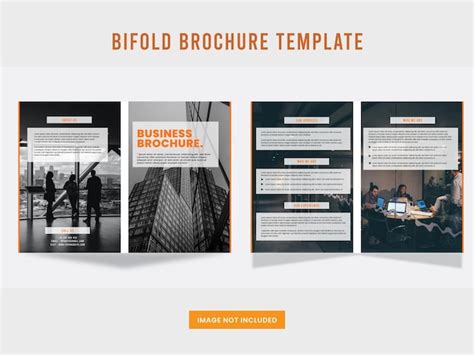 기업 이중 브로셔 템플릿 디자인 프리미엄 벡터 프리미엄 벡터