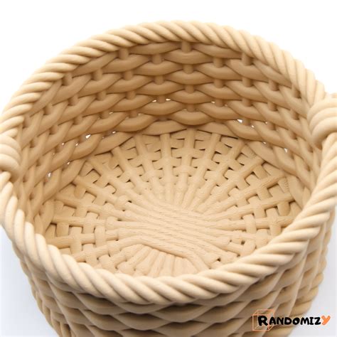 Woven Wicker Basket By Randomizy Printables Store