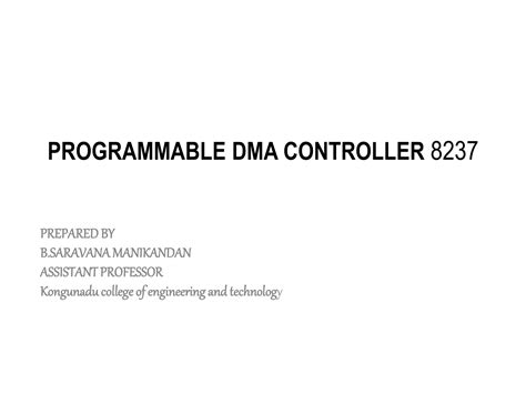 programmable dma controller 8237 pptx