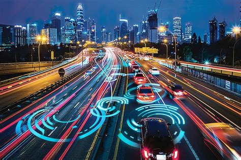 Smart City Infrastructure With Iot Connectivity Premium Ai Generated