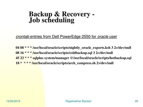 ppt oracle 9i r2 database design backup and recovery on linux 8 powerpoint presentation id