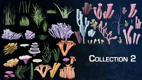 Blender Sea Coral Reef Geometry Node With Water Shader Setup