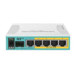 MikroTik HEX POE X Gb Ethernet Ports X PoE Out Ports X SFP Port