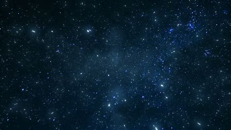 Animation Of Journey Through The Universe With Stars And Galaxies