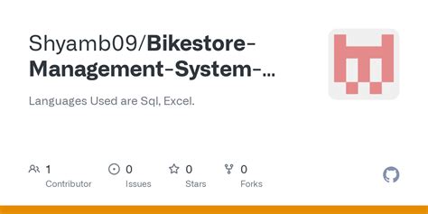 Bikestore Management System Projectbikestores Sample Database Create Objectssql At Main
