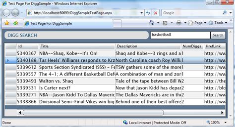 Tutorial Silverlight Parte Usar La Red Para Obtener Datos Y Rellenar Un DataGrid Juanlao