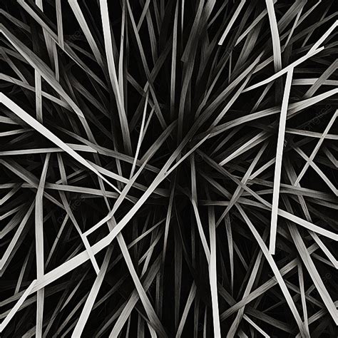 An Abstract Geometric Pattern Of Black And White Intersecting Lines Creating Complex Shapes