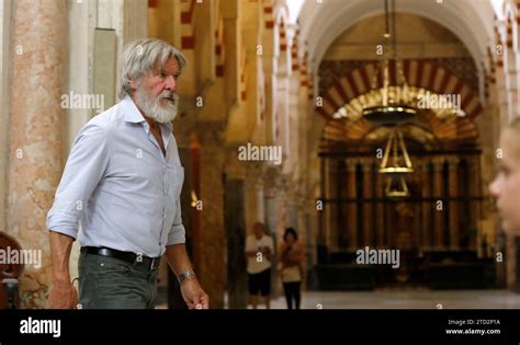 Córdoba 06 28 2016 Actor Harrison Ford And His Wife Calista Flockhart