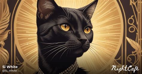 Art Deco Jazz Cat Singer In Speakeasy Ai Art