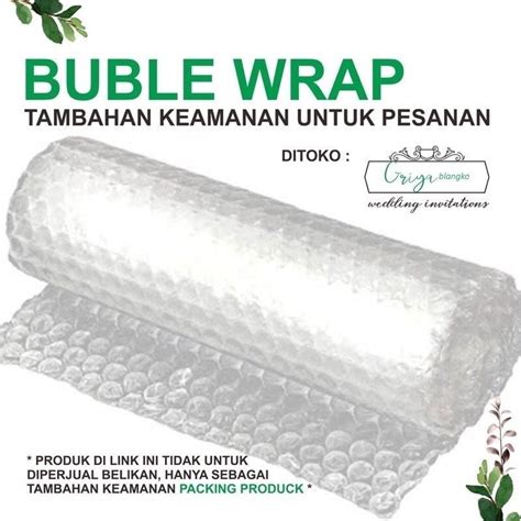 HITAM Add BUBBLE WRAP Black BUBBLE Additional Packaging To Make It