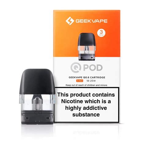 Geekvape Q Replacement Pods 3 Pack Shop Vapes Uk