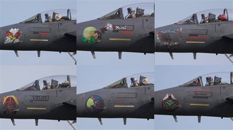 Final Six F 15es Return From Jordan With Nose Arts And Drone Kill