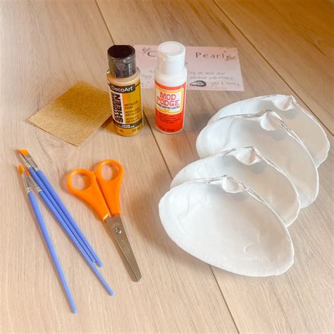 Decoupage Clamshell Kit American Craft Kit Patriotic Craft Diy Shell Kit Party Craft