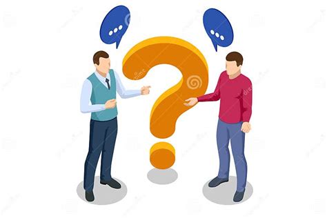 Isometric Question Marks Message Box With Question Chatbot Technology Ai Chat Bot Based On
