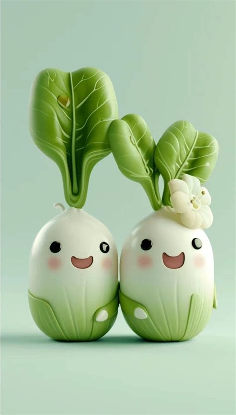 Funny And Whimsical Green Vegetable Wall Art