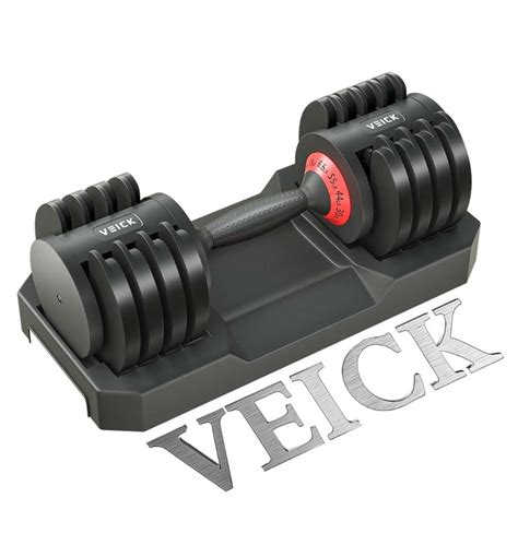 Veick 조절 가능한 덤벨 남성 및 여성용 2555파운드 덤벨 손잡이를 돌려 빠른 무게 조절 트레이 티몬