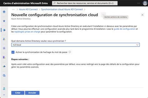 Reseau Cloud Azure Syncroazure Cloudadconnect Configuration [les Cours Du Bts Sio]