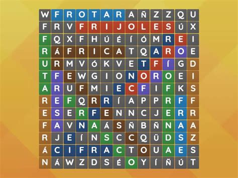 Palabras Con Fr Sopa De Letras