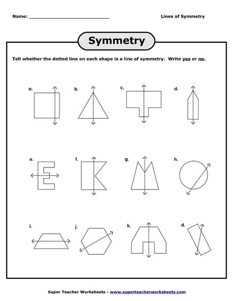 Rotational Symmetry Worksheets For 4th Grade