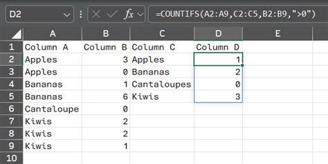 If Statement Excel Count If Relative Reference Stack Overflow