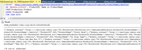 HodentekHelp Can You Return Data In JSON Format From A Web Service In SQL Server