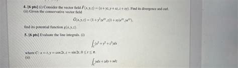 Solved Pts Consider The Vector Field P X Chegg Com