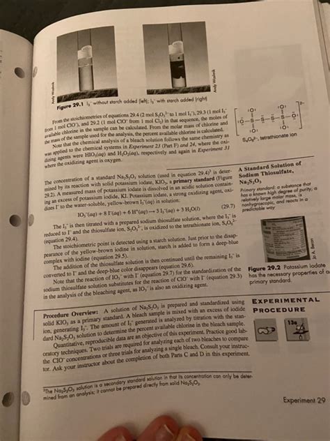 Experiment 29 Bleach Analysis Bleach Is Used For