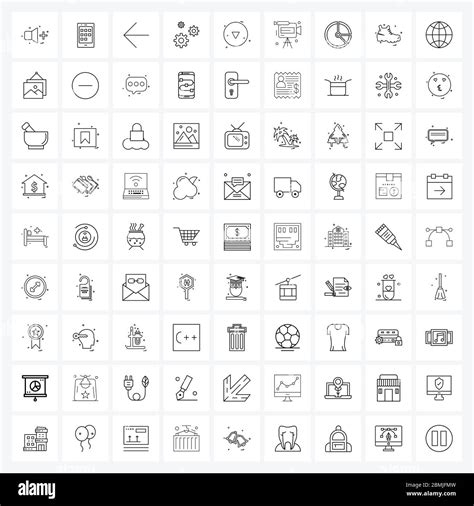 Set Of UI Icons And Symbols For Down Arrows Arrow Arrow Gear Vector Illustration Stock