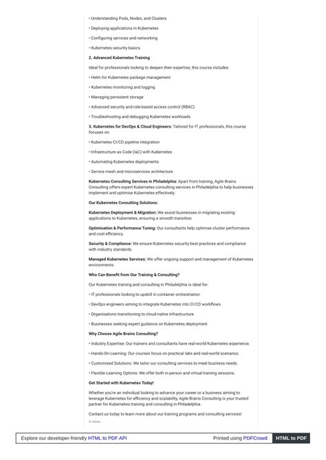 Ppt Kubernetes Training Consulting In Philadelphia Powerpoint