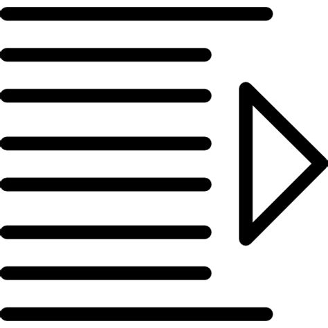 Right Indentation Cursor Creative Lineal Icon