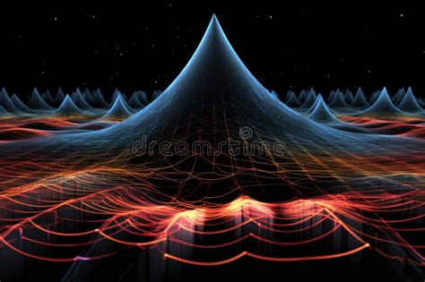 Abstract Visualization Of Quantum Radar Waves Stock Image Image Of Energy Generative 285646661