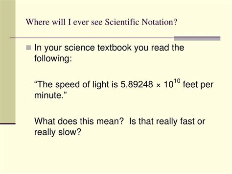 Ppt Scientific Notation Powerpoint Presentation Free Download Id