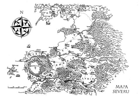 Complete Map Of The Continent In Which The Witcher Lore Is Based For Newcomers And Lore