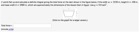 Solved 1 Point Set Up And Calculate A Definite Integral