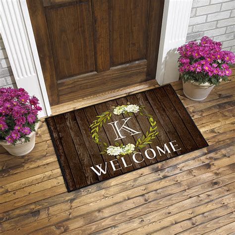 Monogrammed Door Mat Welcome Mat Front Door Mat Front Door Rug