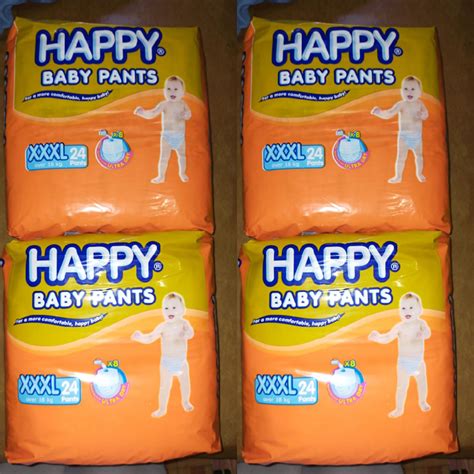 Happy Diaper Pants Triple Extra Large Xxxl 24s X 4 Pack 96 Pcs 100