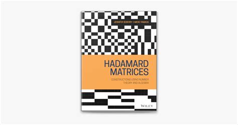 ‎hadamard Matrices In Apple Books