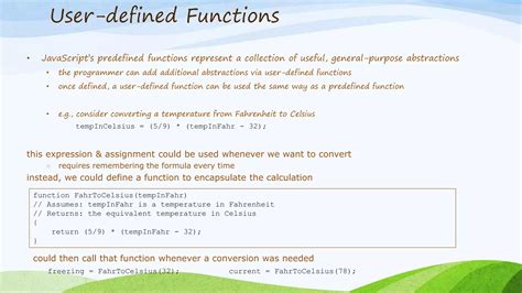 Predefined And User Defined Functions Pptx