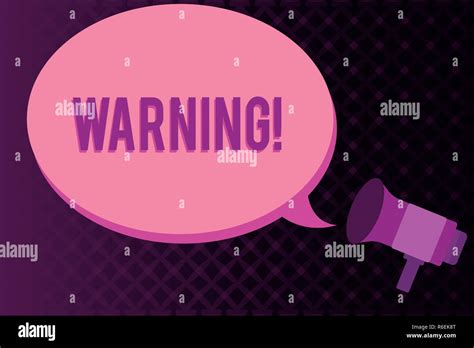 Conceptual Hand Writing Showing Warning Business Photo Showcasing