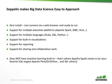 Apache Zeppelin And Spark For Enterprise Data Science Ppt